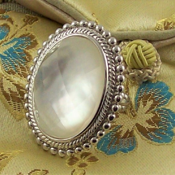 Honora | Jewelry | Honora Motherofpearl Oval Doublet Ring | Poshmark